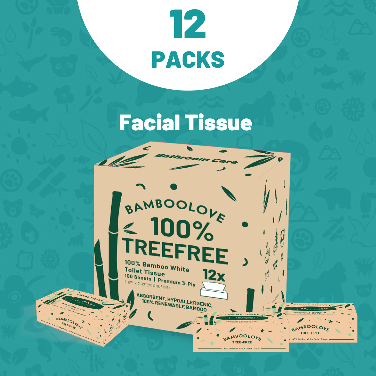 Bamboo Facial Tissues | 12 boxes – Bamboolove Singapore